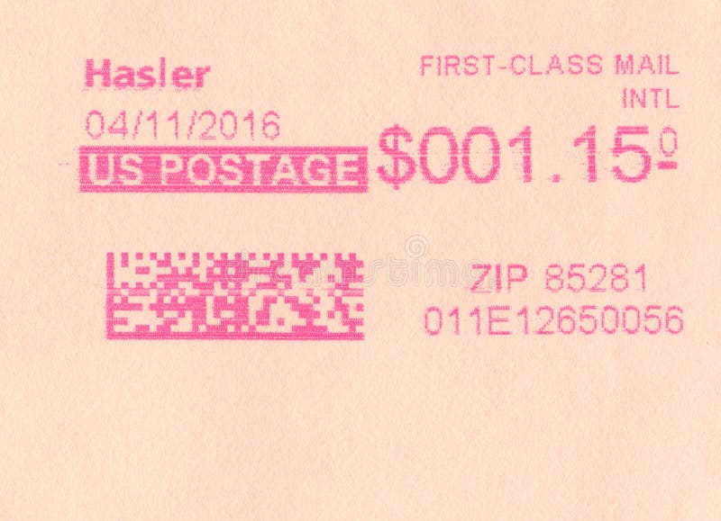 USA Postage meter editorial stock image. Image of envelope - 79821804