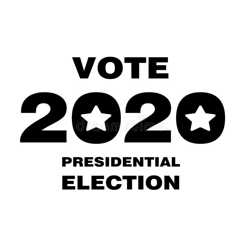 USA Presidential Election Vector Banner 2020 with Stars and Stripes ...