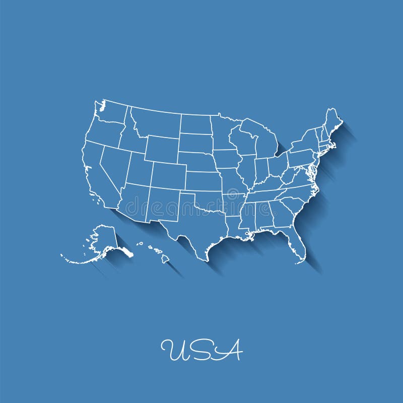 Blue Usa Map Stock Illustrations – 38,646 Blue Usa Map Stock ...