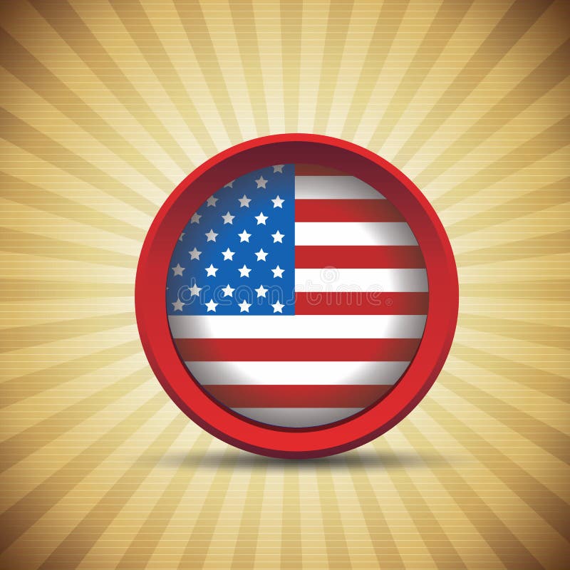 USA retro vintage flag stock vector. Illustration of blue - 26579377