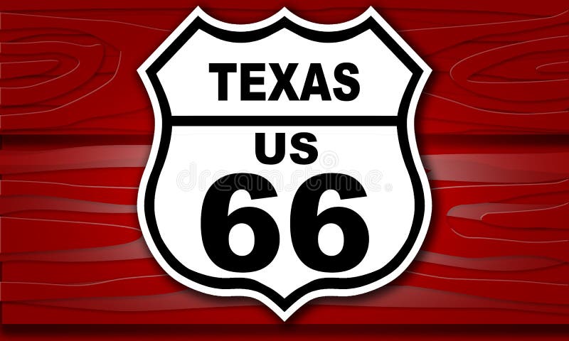 USA Route 66 Vintage Road Sign for Illinois State Stock Illustration ...