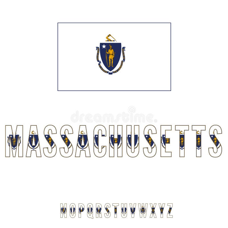 USA state font stock vector. Illustration of card, celebration - 83361606