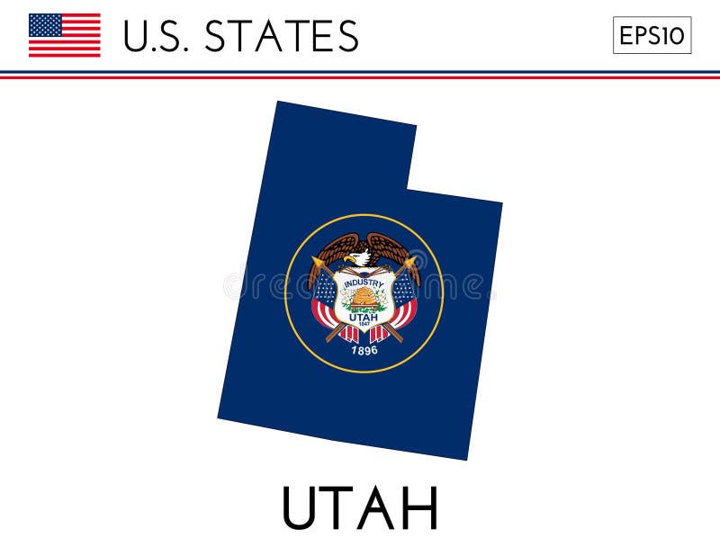 Utah State Shape Stock Illustrations – 881 Utah State Shape Stock ...