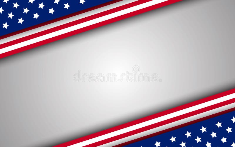 USA Template Background with Copy Space. USA Background Illustration ...
