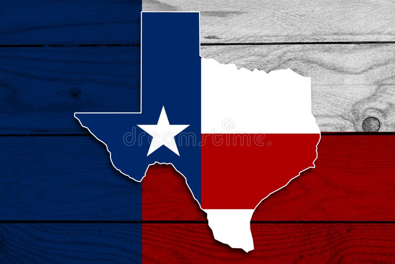 USA Texas Flag Banner Background on Wood Stock Photo - Image of ...