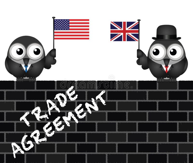 USA UK Transatlantic Trade Agreement Negotiations Stock Vector ...
