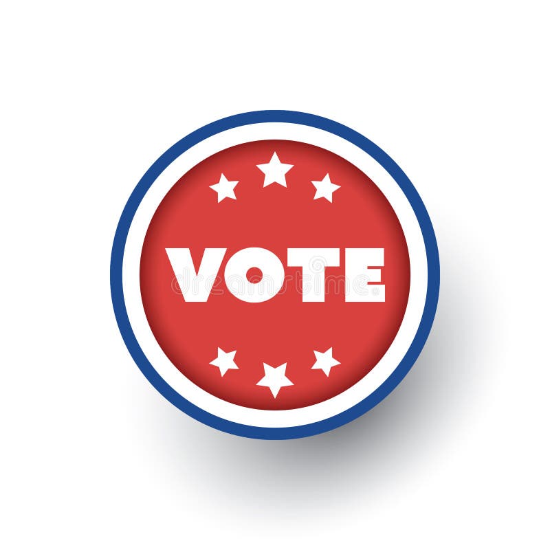 USA Voting Design Concept stock vector. Illustration of round - 173478232