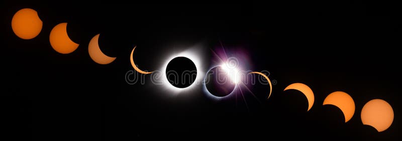 Solar Total Eclipse 2024 from Plattsburgh NY Stock Photo - Image of ...