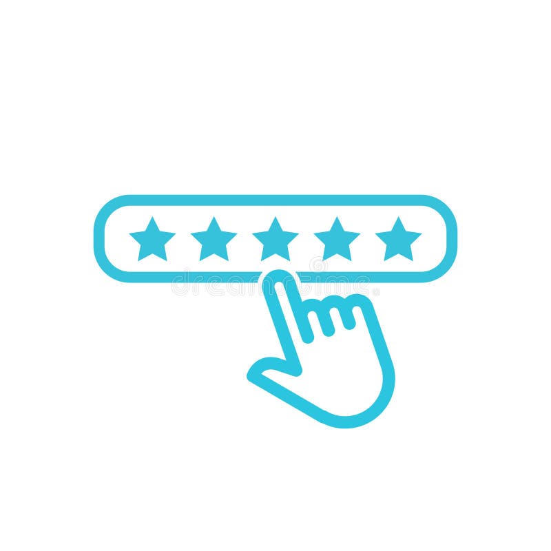Usability, Evaluation Stars Icon, Five Stars Review Rating Icon Stock ...