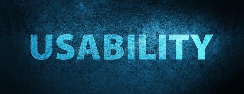 Usability Special Blue Banner Background Stock Illustration ...