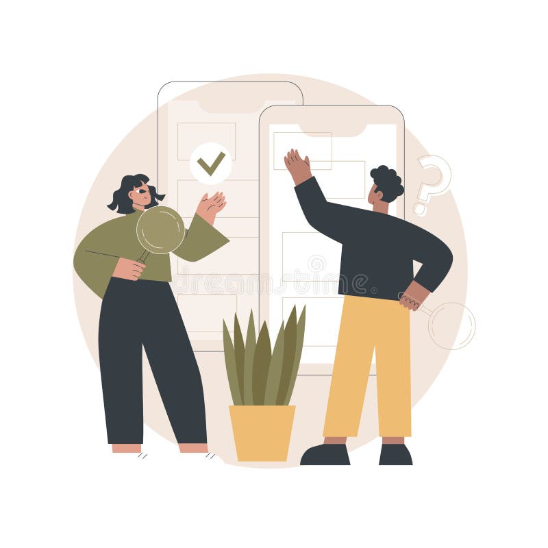 UX and Usability Testing Line Icons Set Stock Vector - Illustration of ...