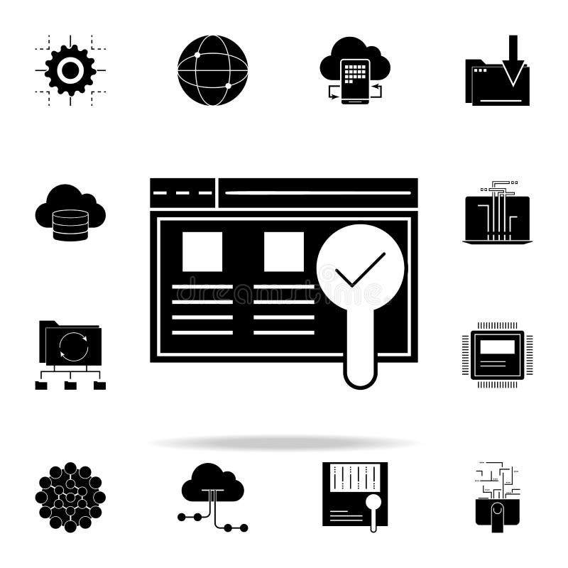 Usability Testing Icon. Web Development Icons Universal Set for Web and ...