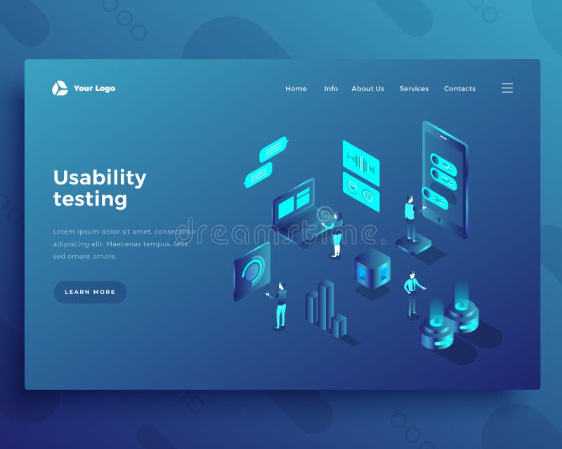 Usability Testing Office People Characters and Interact with Computer ...