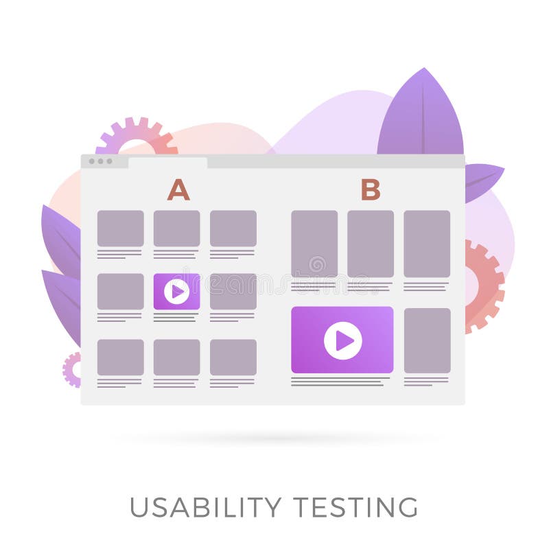 UX and Usability Testing Line Icons Set Stock Vector - Illustration of ...