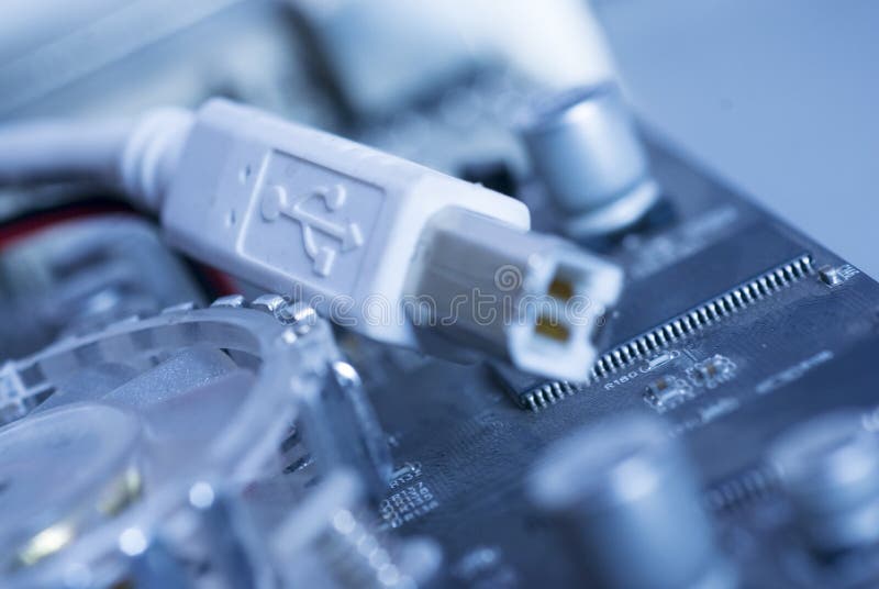 Usb stock image. Image of personal, memory, mother, cable - 5542903