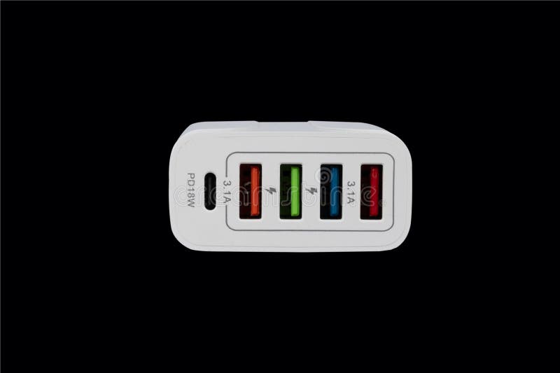 USB Adapter for Charging Multiple Mobile Phones and Modern Devices on a ...