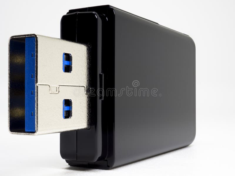 Usb 3 Blue Flash Drive Hub Closeup Stock Photo - Image of facade ...