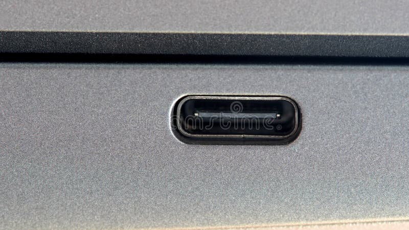USB-C Data Charging Monitor Output Port Input on the Side of a Modern ... USB-C Data Charging Monitor Output Port Input on the Side of a Modern ...