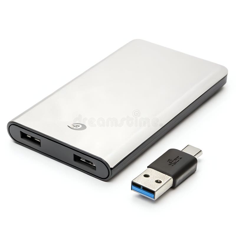 USB C Storage stock illustration. Illustration of hard - 357204727