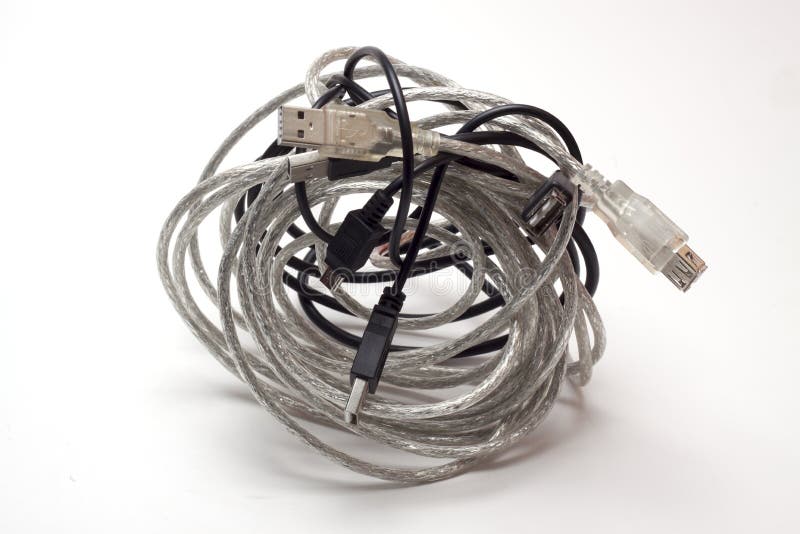 Usb cabel stock image. Image of interface, computer, information - 92394695