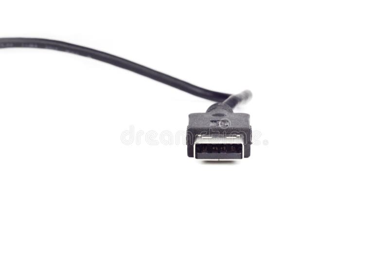Usb cable stock photo. Image of steel, black, technology - 10338488
