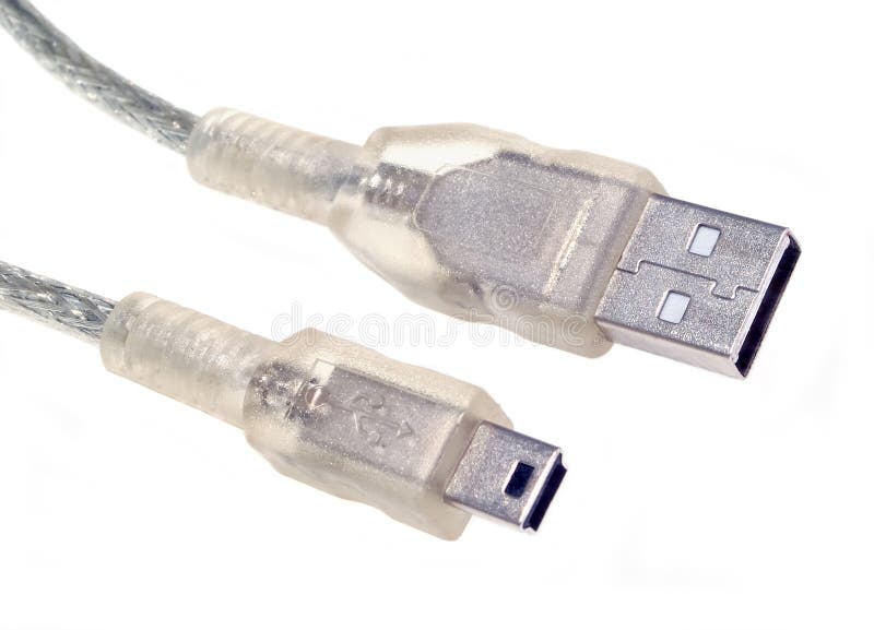 USB cable stock image. Image of cable, computer, isolated - 13129795