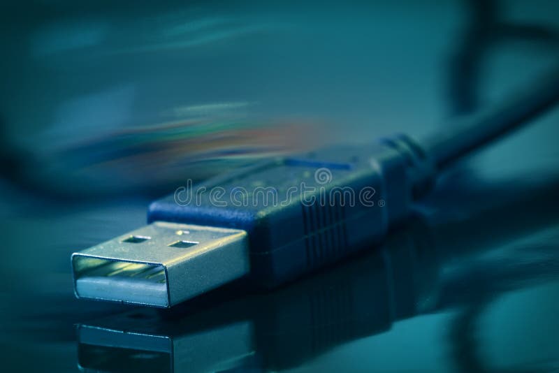 Usb cable stock photo. Image of high, closeup, macro - 16411378