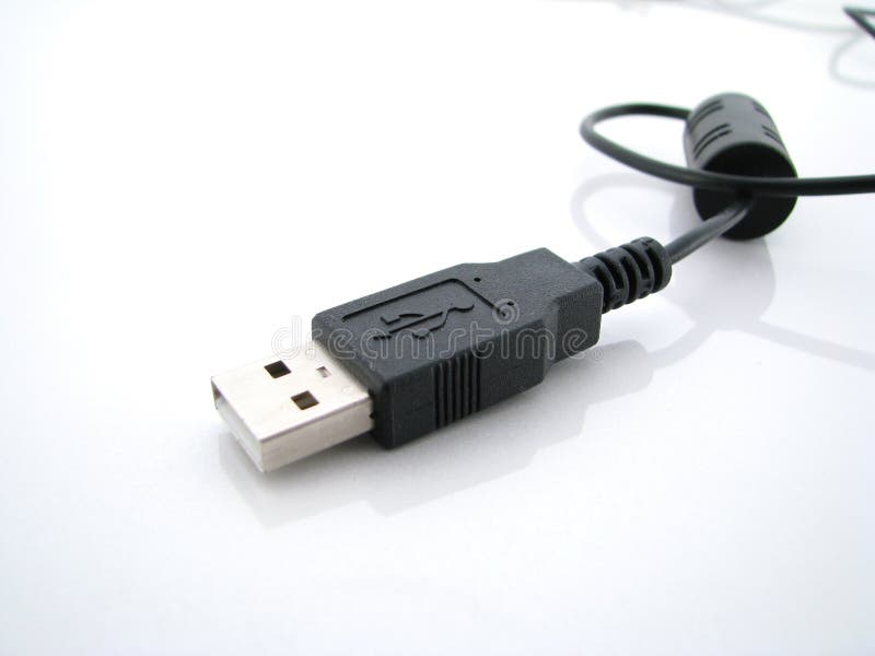 USB CABLE stock image. Image of macro, tech, white, green - 5213585