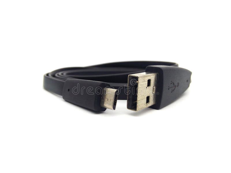 USB Cable for Android Phone and Tablet. Stock Image - Image of ...