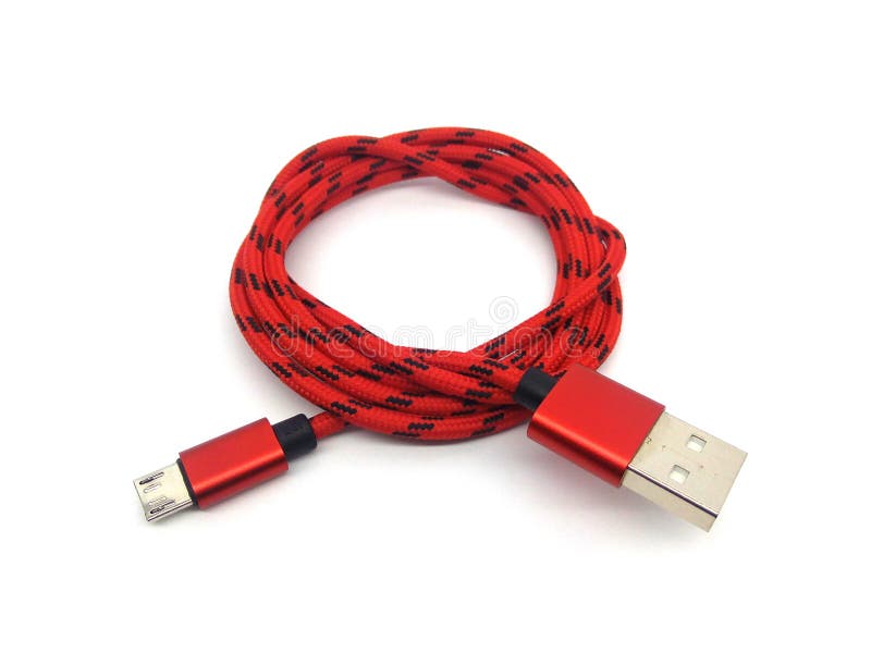 USB Cable for Android Phone and Tablet. Stock Image - Image of ...