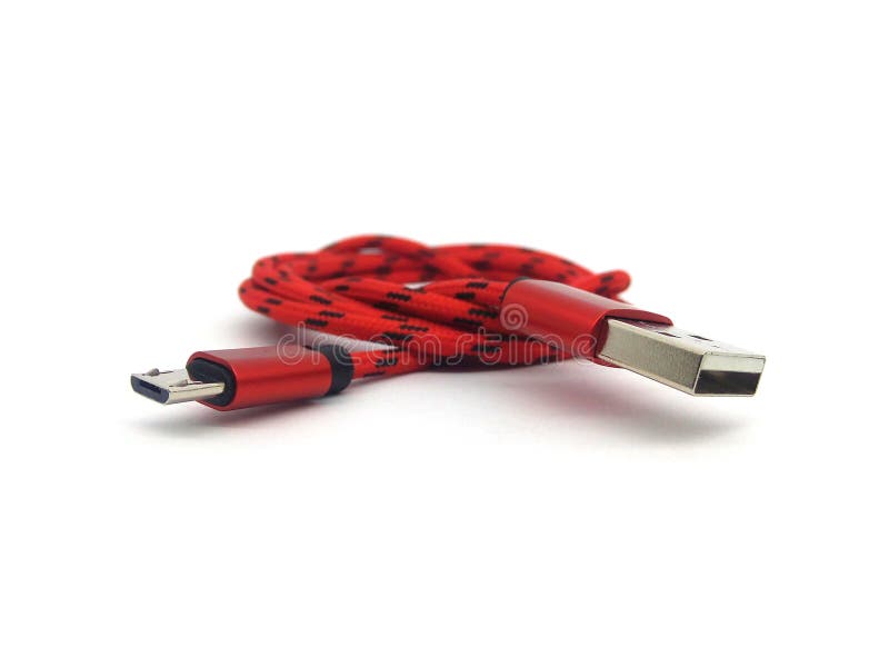 USB Cable for Android Phone and Tablet. Stock Photo - Image of ...