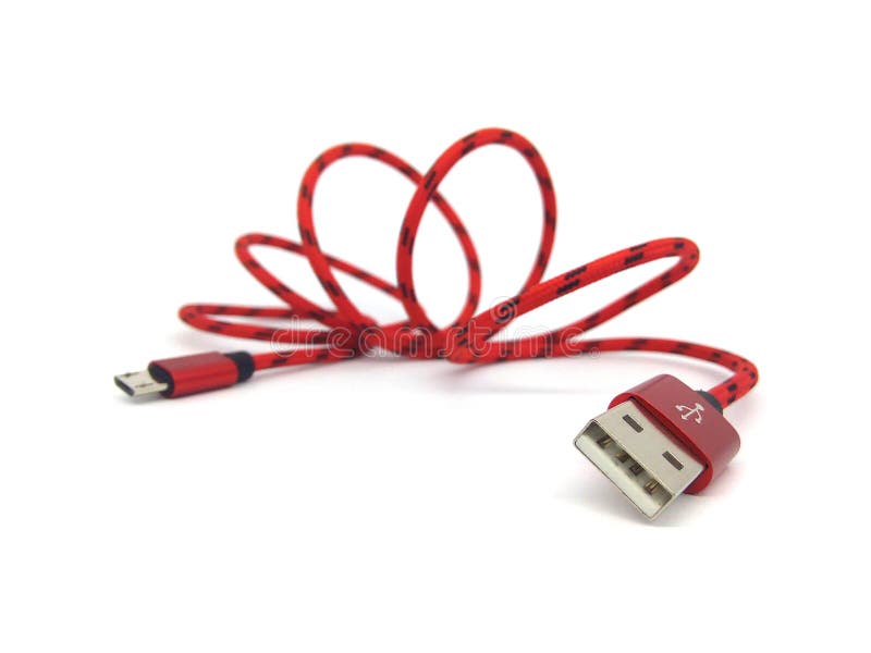 USB Cable for Android Phone and Tablet. Stock Image - Image of digital ...