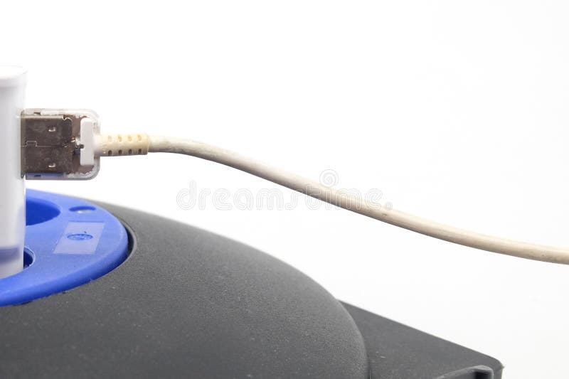 Usb Cable with Bare Head, Isolated on White Background Stock Photo ...
