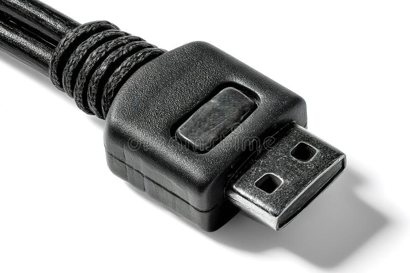 USB Cable Connector Sits on a Surface, Showcasing Its Design and ...