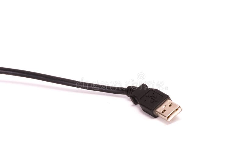 USB cable end stock image. Image of wire, plug, white - 36967375