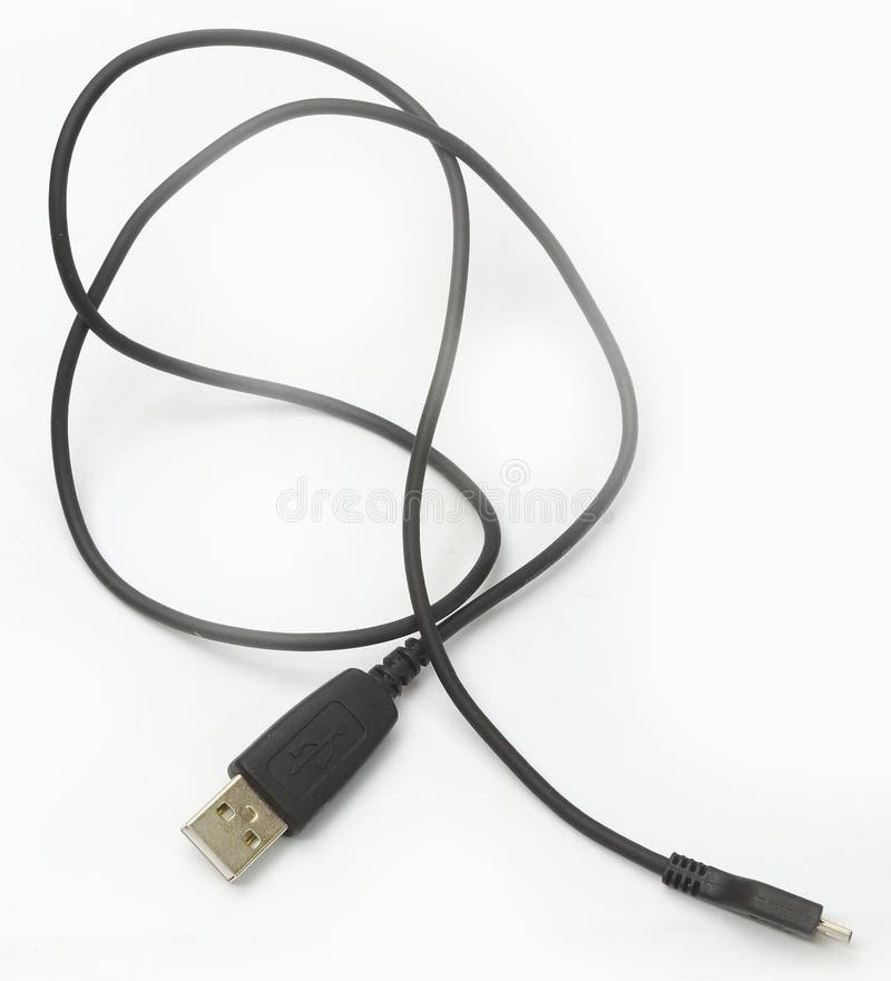 USB cable from the front stock image. Image of multiple - 25470823