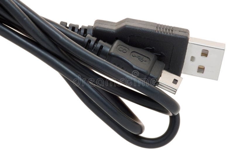 USB cable isolated stock image. Image of line, access - 11596829