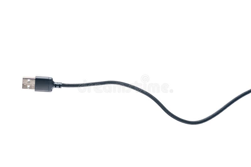 USB Cable and Mini Close Up on White Stock Photo - Image of ...