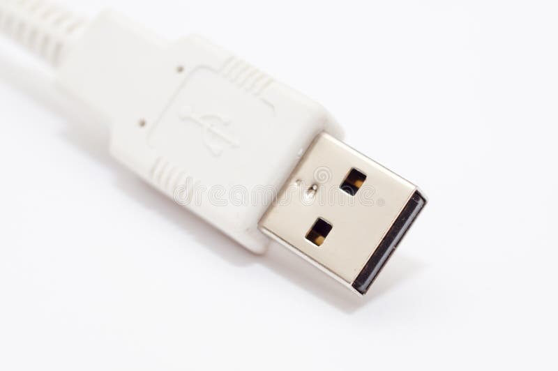 USB cable plug stock image. Image of communication, electrical - 17854937