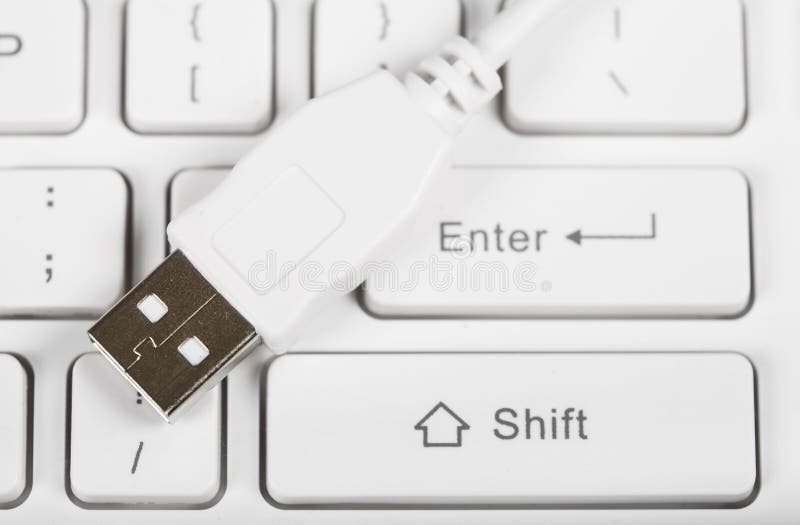 USB cable plug stock image. Image of business, communication - 48539877