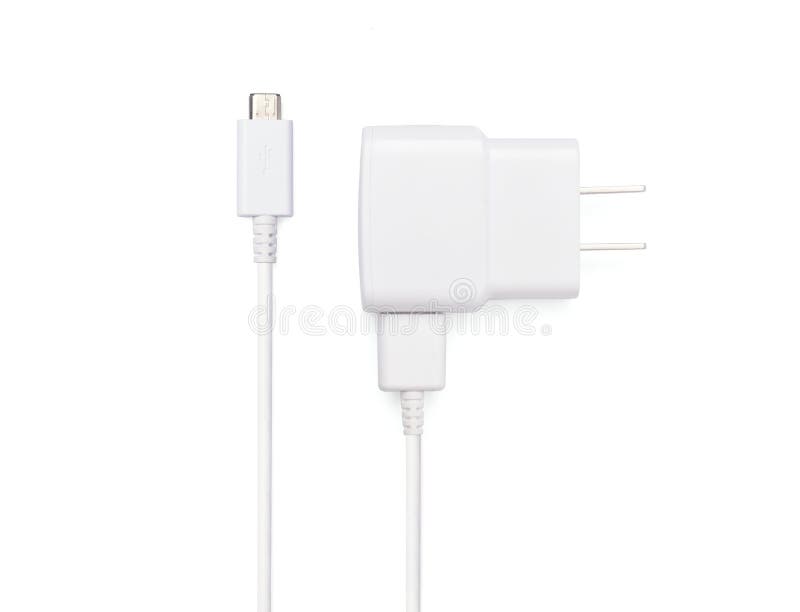 Smartphone Plug in with Micro USB Charger Adaptor Stock Photo - Image ...