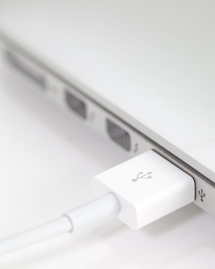 USB cable port stock image. Image of office, computer - 45604047