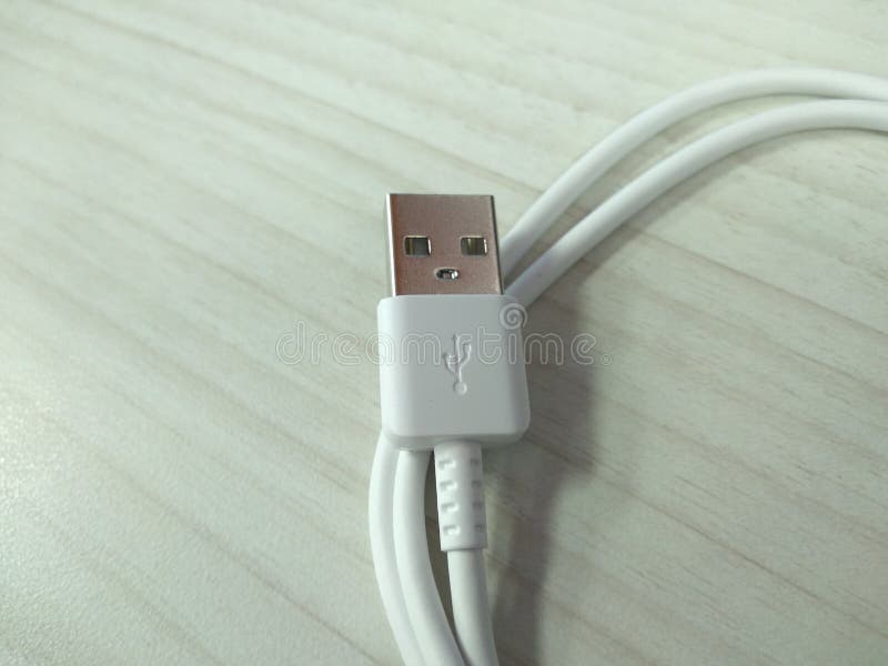 USB Cable for Smartphone Connectivity, Charging and File Transfer Stock ...