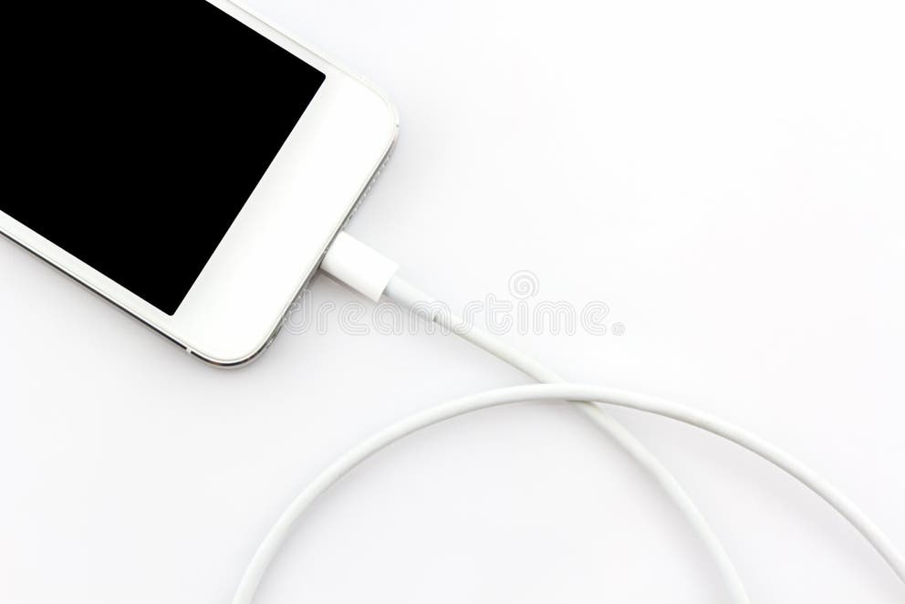USB cable for smartphone. stock image. Image of information - 59115171