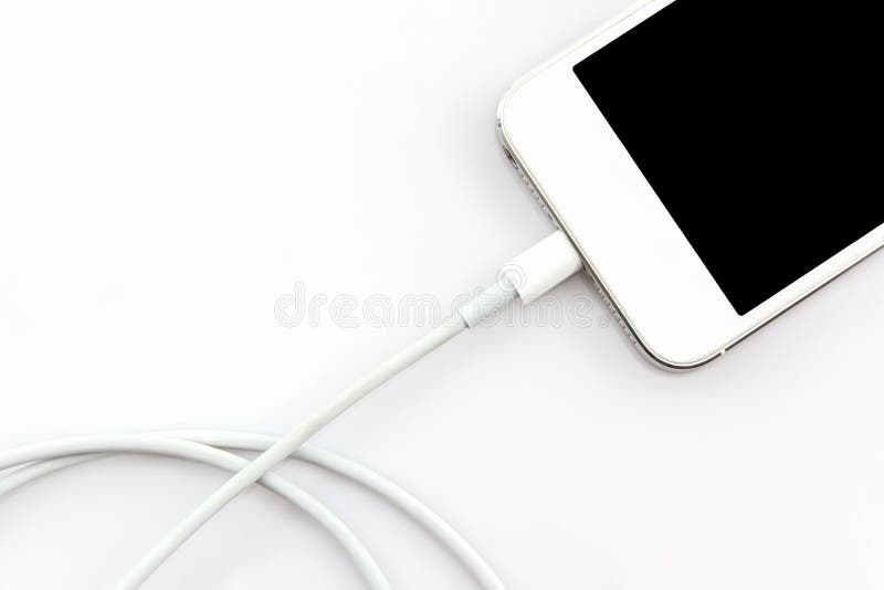 USB cable for smartphone. stock image. Image of connection - 72333583
