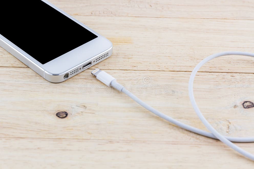 USB cable for smartphone. stock image. Image of macro - 57092559