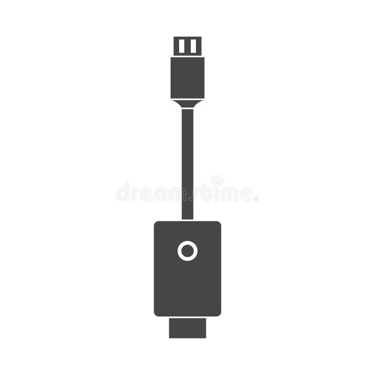 USB Cable Sticker - Vector Illustration Stock Vector - Illustration of ...