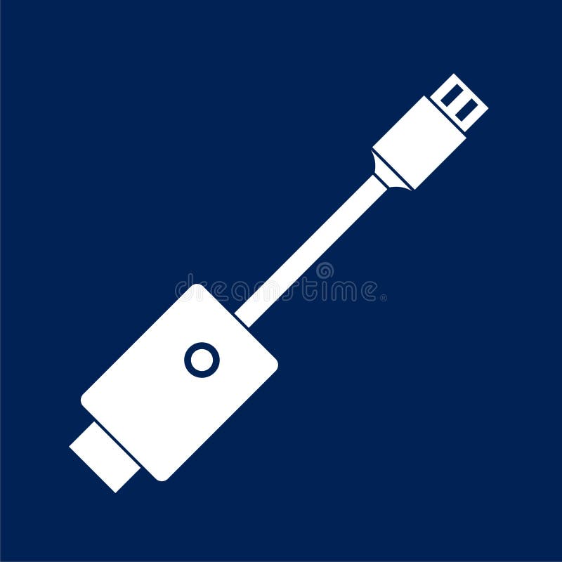 USB Cable Sticker - Vector Illustration Stock Vector - Illustration of ...