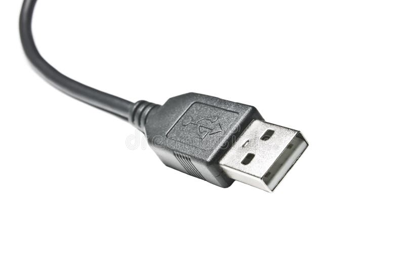 Old USB plug cable stock image. Image of line, dangerous - 107152761