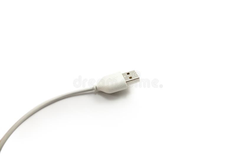 USB Cable on a White Background Stock Image - Image of peripheral ...